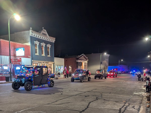 UTV Parade, celebrating Christmas in Downtown Pleasant Hill